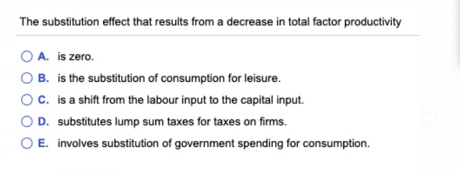 Solved The substitution effect that results from a decrease | Chegg.com