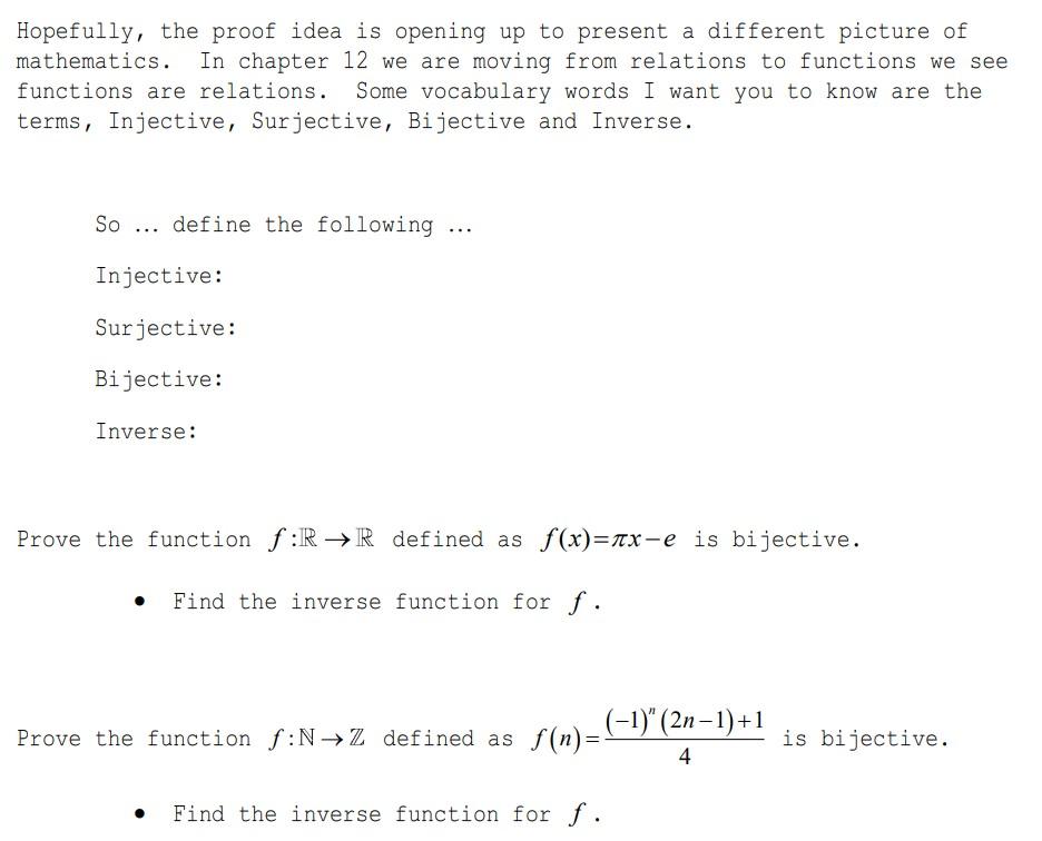 Solved Hopefully, the proof idea is opening up to present a | Chegg.com