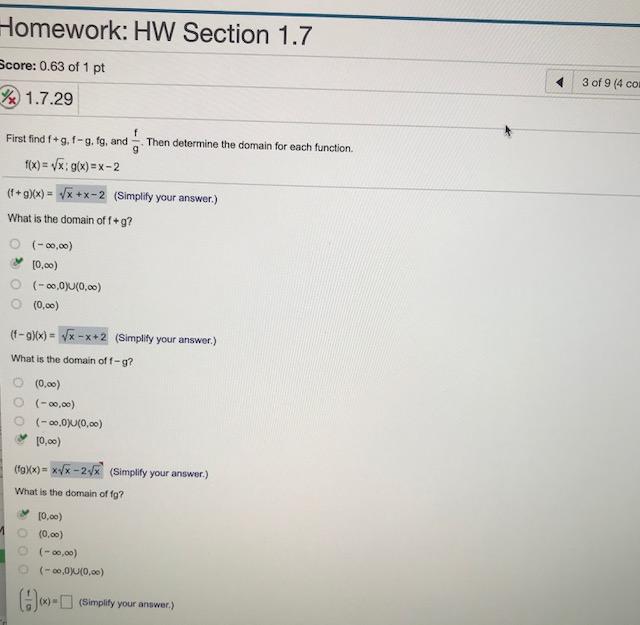 Solved Homework: HW Section 1.7 Score: 0 of 1 pt 1.7.43 For | Chegg.com