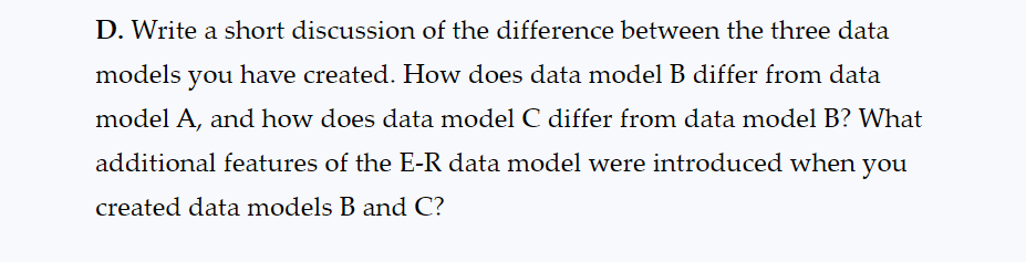 Solved Feel free to draw your database diagram in WORD, | Chegg.com