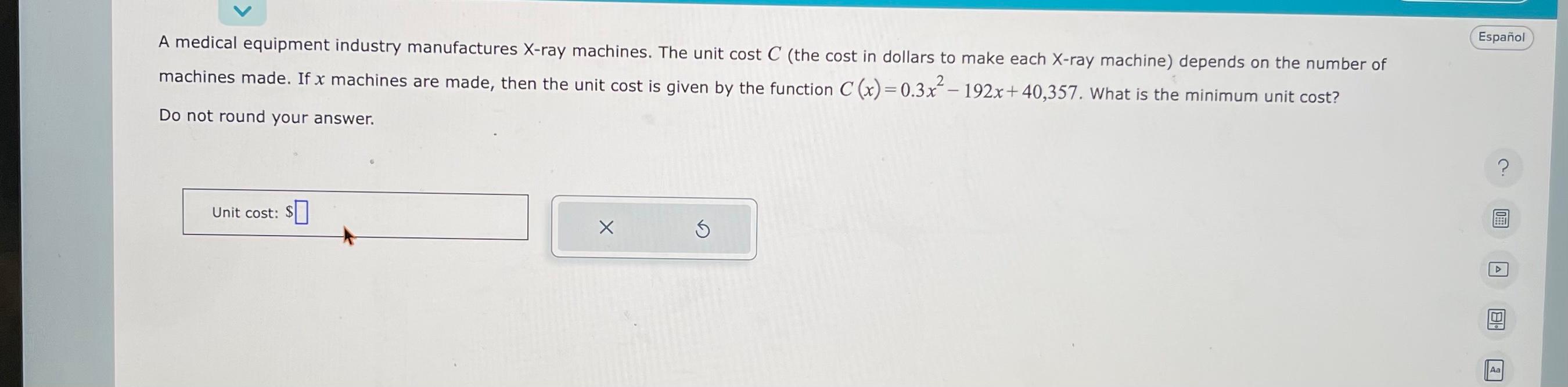 Solved A medical equipment industry manufactures X-ray | Chegg.com