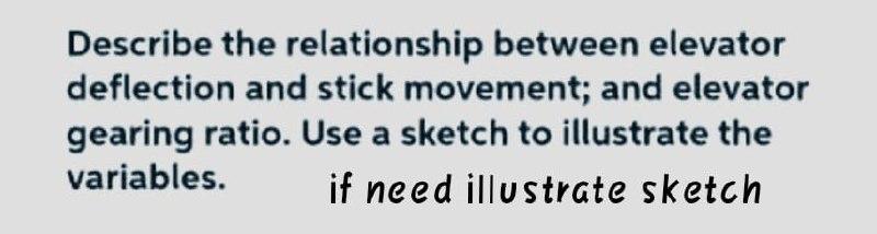 Solved Describe the relationship between elevator deflection | Chegg.com