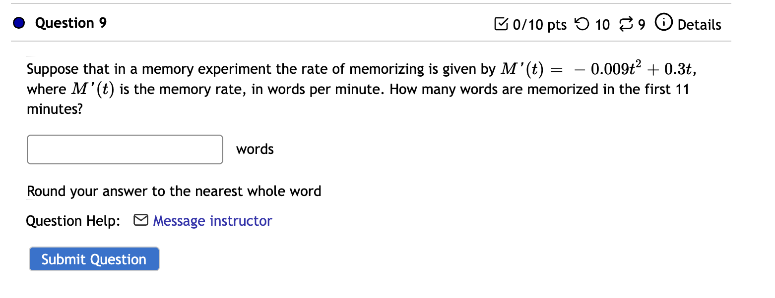 Solved Suppose that in a memory experiment the rate of | Chegg.com