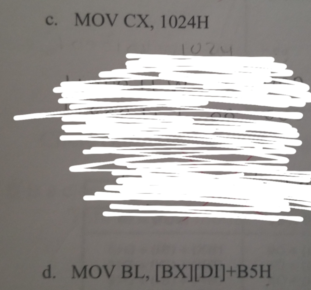 Provide machine instruction (binary & Hex) for the | Chegg.com