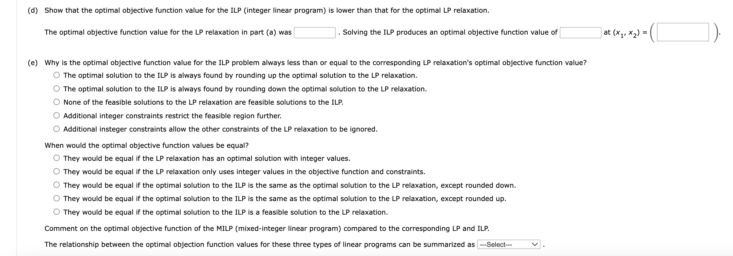(COMPLETE YOUR SOLUTION IN EXCEL USING SOLVER AND | Chegg.com