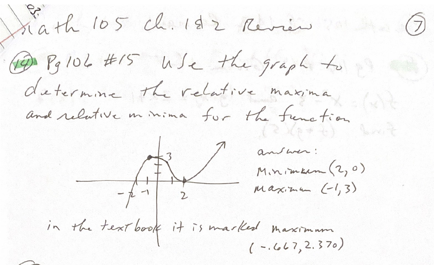 Solved Math 105 ch.182 Review 13 89 106 #5 Determine the | Chegg.com