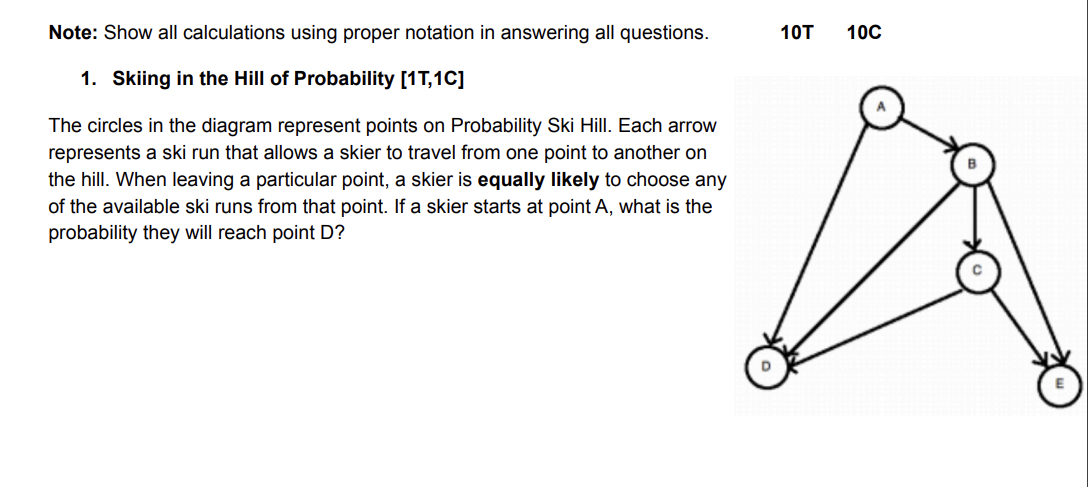 Solved Note: Show all calculations using proper notation in | Chegg.com