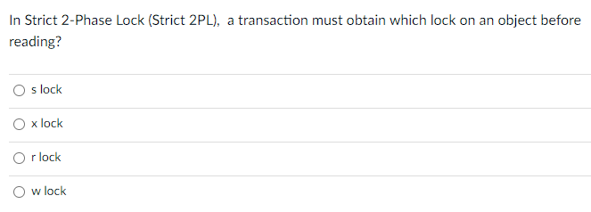 Solved In Serial Schedules All The Transactions Execute