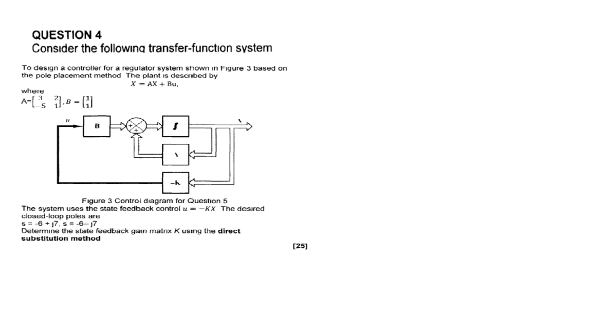 Solved QUESTION 4 Consider the following transfer-function | Chegg.com