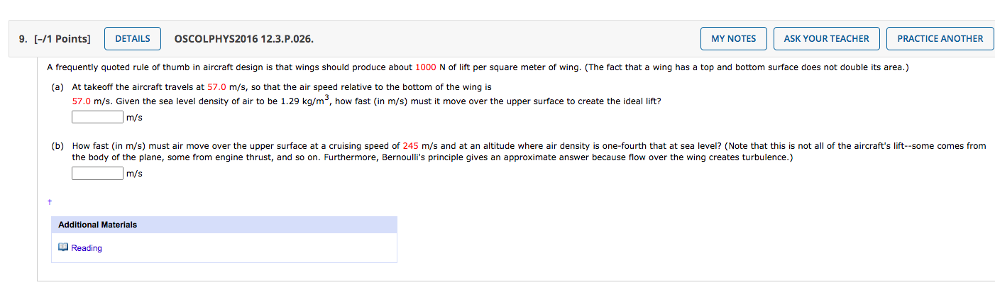 Solved 9 [ 1 Points] Details Oscolphys2016 12 3 P 026 My