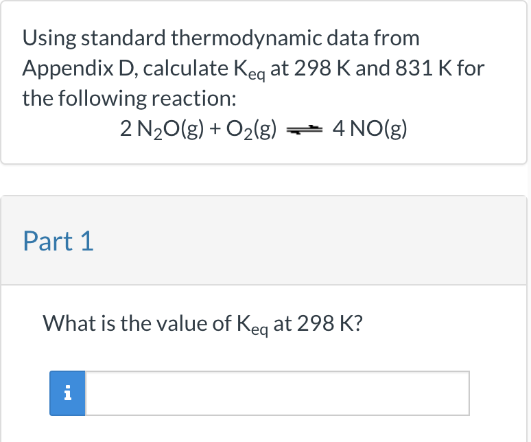 Solved Using standard thermodynamic data from Appendix D, | Chegg.com