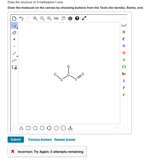 Solved Draw the structure of 3-methylpent-1-ene. Draw the | Chegg.com