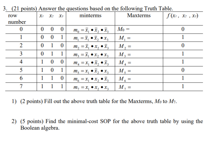 Solved 1 1 1 1 3. (21 points) Answer the questions based on | Chegg.com