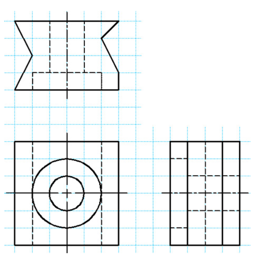 Solved Create the oblique drawing (cabinet projection) of | Chegg.com