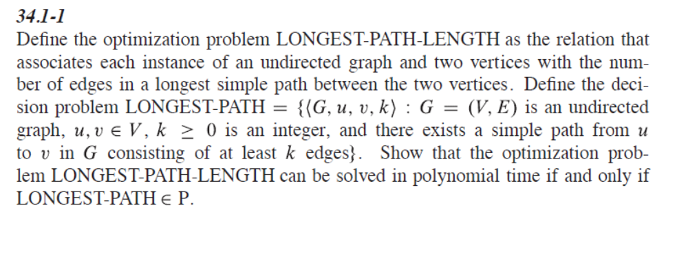 Solved 34.1-1Define the optimization problem | Chegg.com