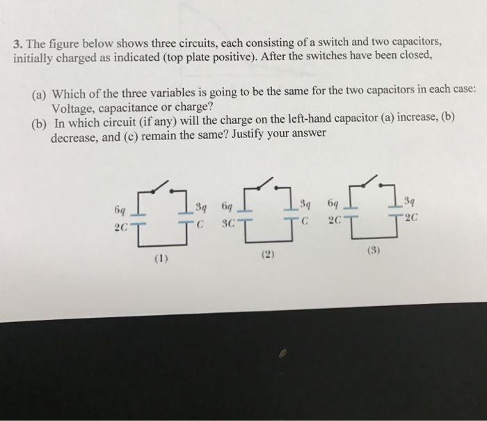Solved The figure below shows three circuits, each | Chegg.com
