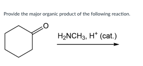 Solved Provide the major organic product of the following | Chegg.com