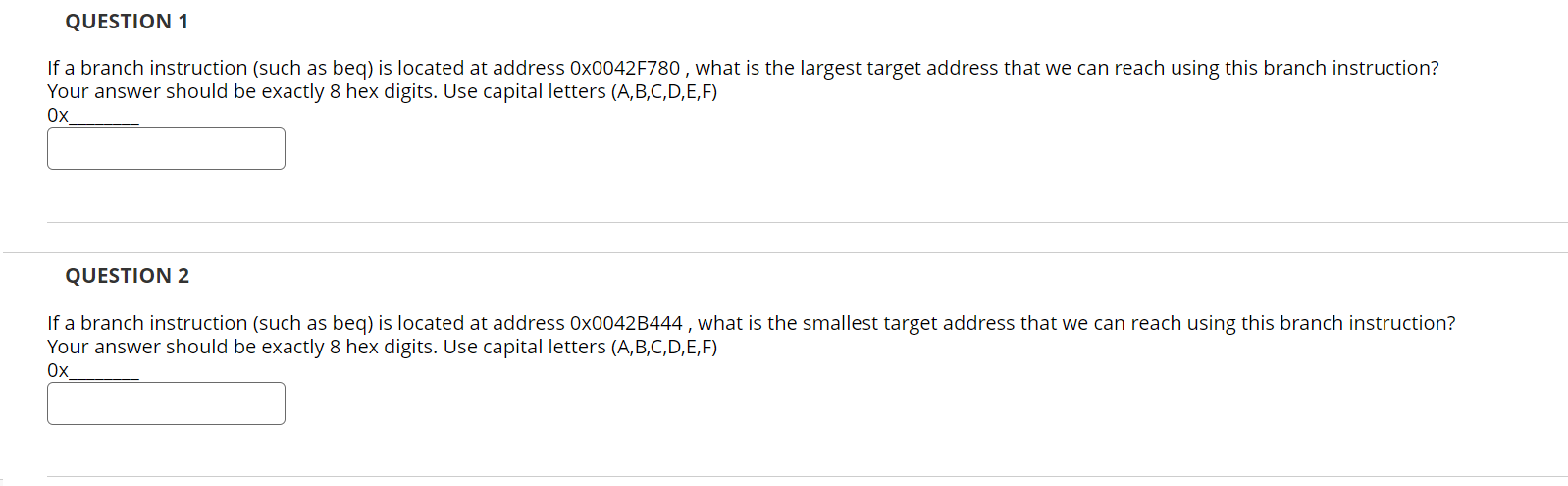 Solved If a branch instruction (such as beq) is located at | Chegg.com