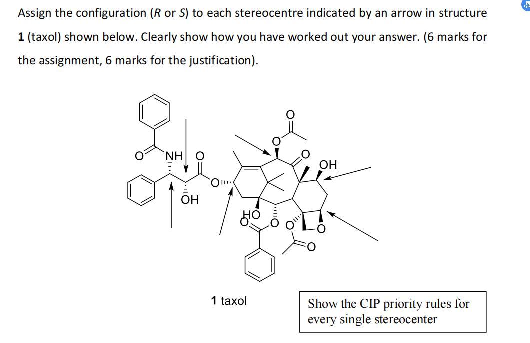 Solved Assign the configuration ( R or S ) to each | Chegg.com