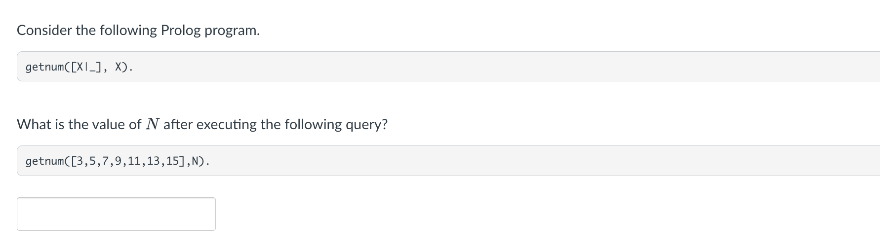 Solved Consider the following Prolog program. \[ \text { | Chegg.com Solved Consider the following Prolog program. \[ \text { | Chegg.com
