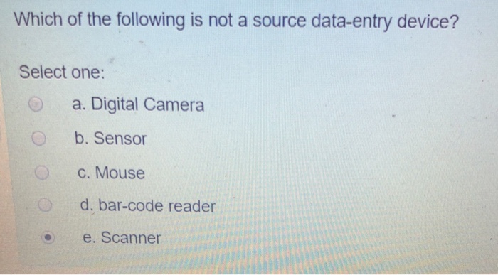 Solved A device that collects data directly from the | Chegg.com