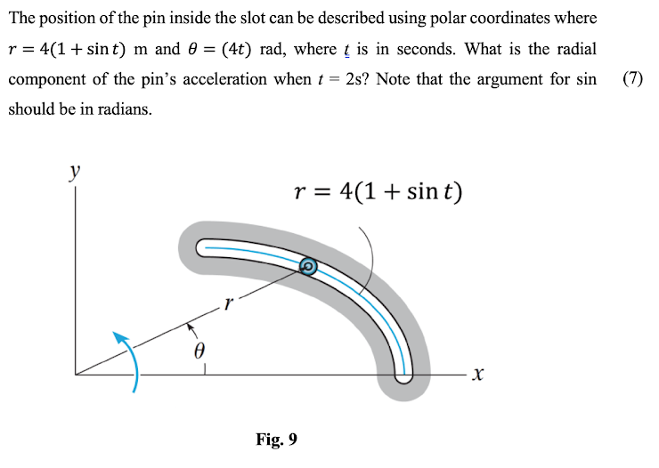 Solved The position of the pin inside the slot can be | Chegg.com