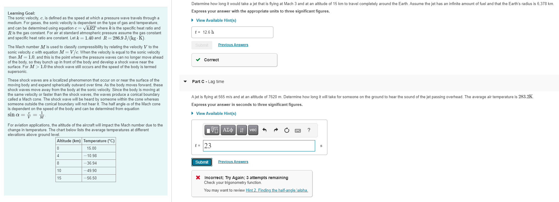Solved Learning Goal: The sonic velocity, c, is defined as | Chegg.com