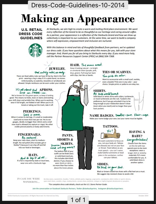 Solved a Dress-Code-Guidelines-10-2014 Making an Appearance | Chegg.com