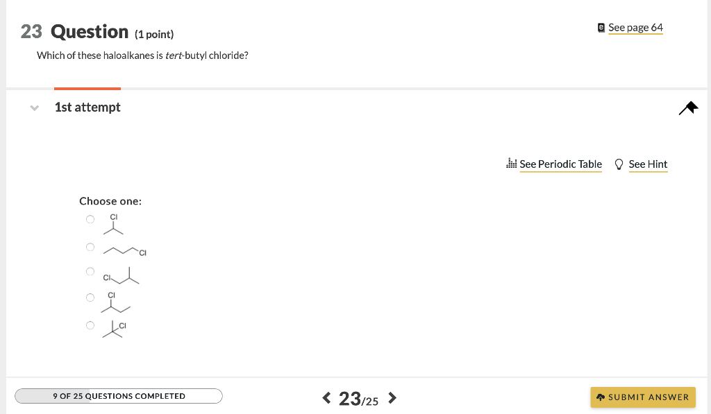 Solved @ See page 64 23 Question (1 point) Which of these | Chegg.com