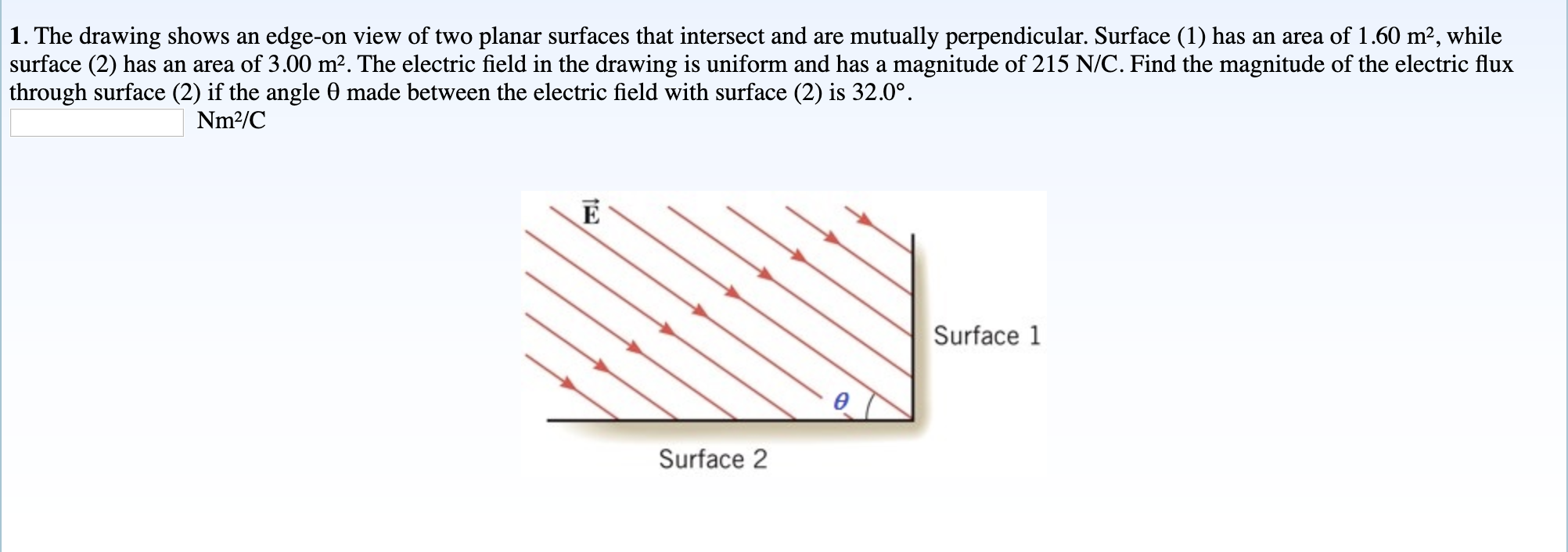 Solved 1. The drawing shows an edge-on view of two planar | Chegg.com
