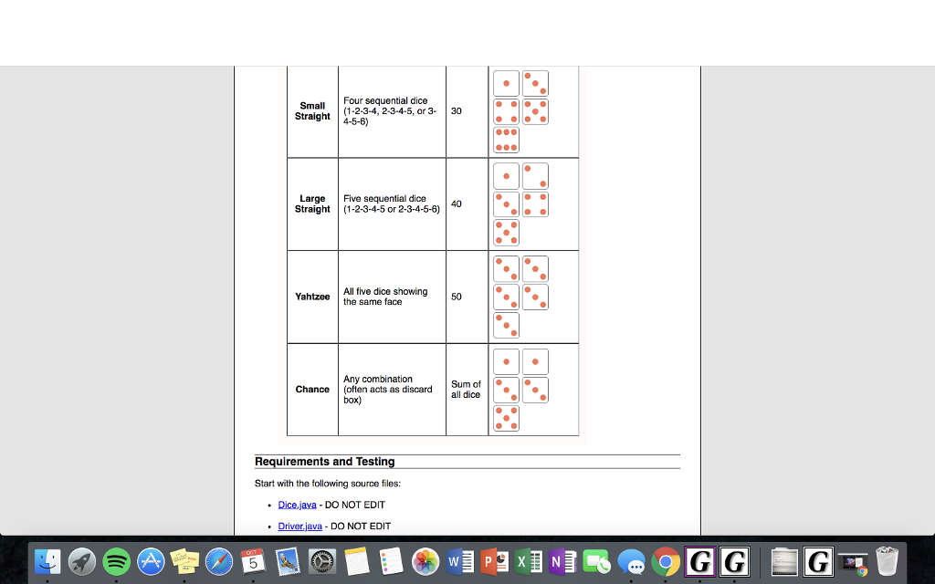 Write JUnit tests for Yahtzee.java. Think carefully | Chegg.com