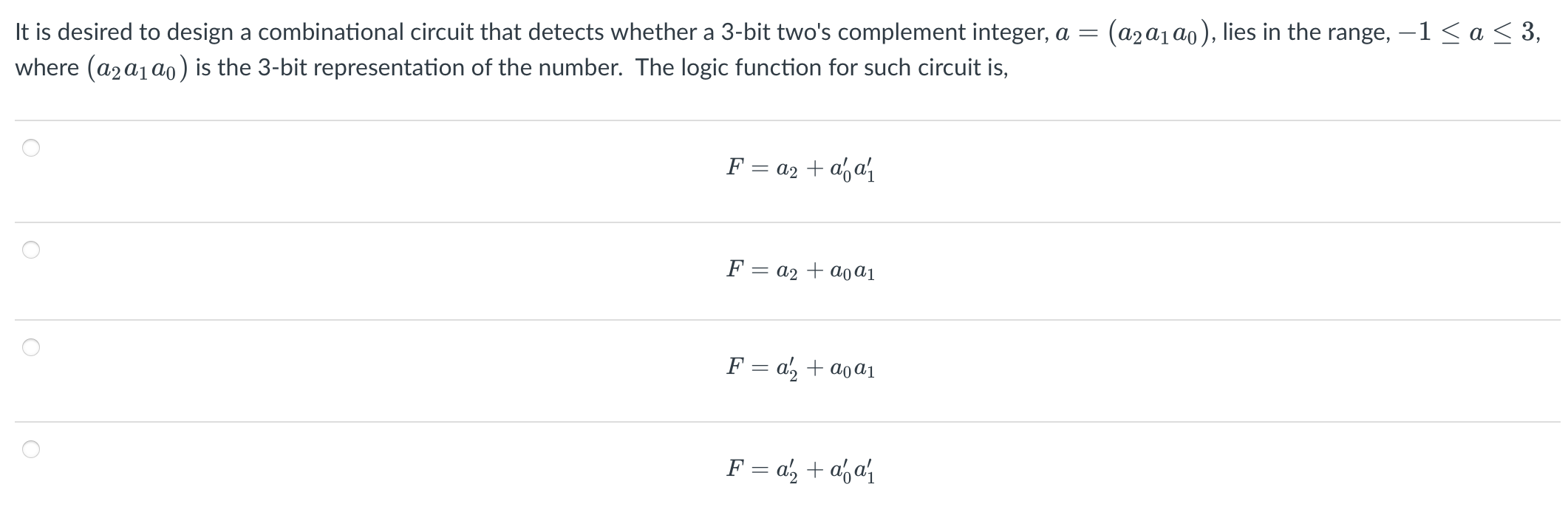 Solved It is desired to design a combinational circuit that | Chegg.com
