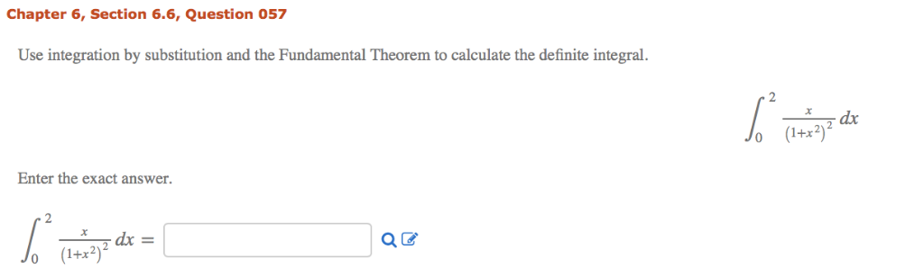 Solved Chapter 6, Section 6.6, Question 006 Find the | Chegg.com