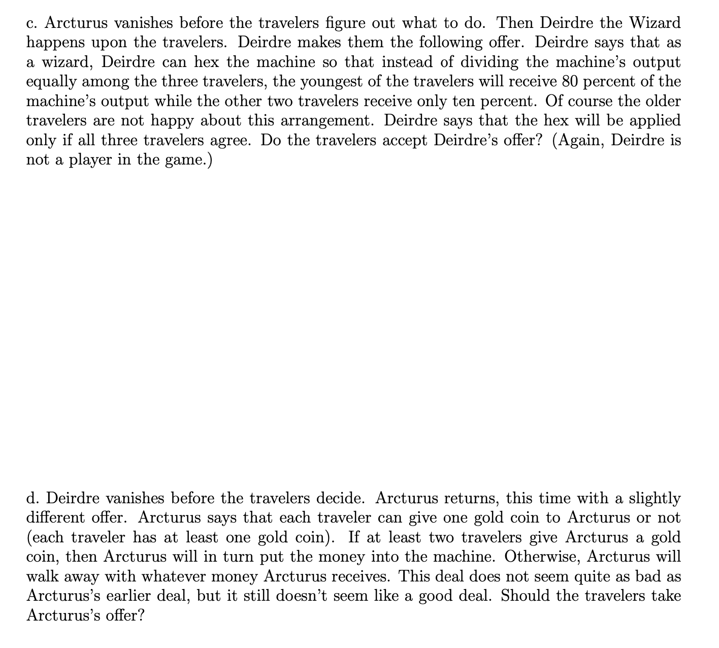 Solved Hi there! Please answer this game theory question. | Chegg.com
