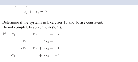 Solved Determine if the systems in Exercises 15 and 16 are | Chegg.com