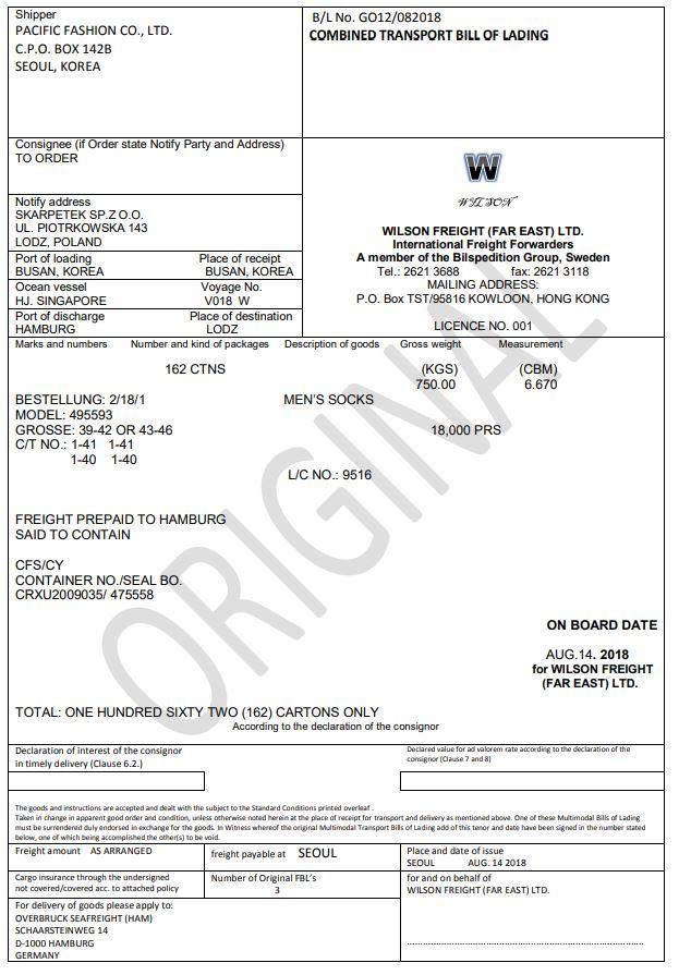 Consignor (Exporter) INVOICE No Contract No of Your | Chegg.com