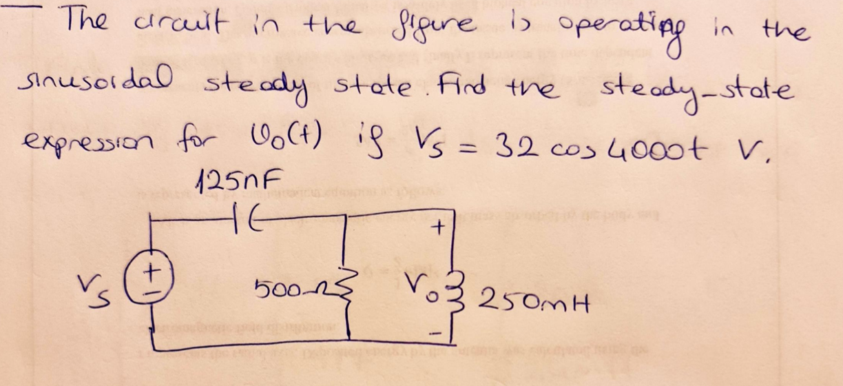 Solved in the The circuit in the figure by operating | Chegg.com