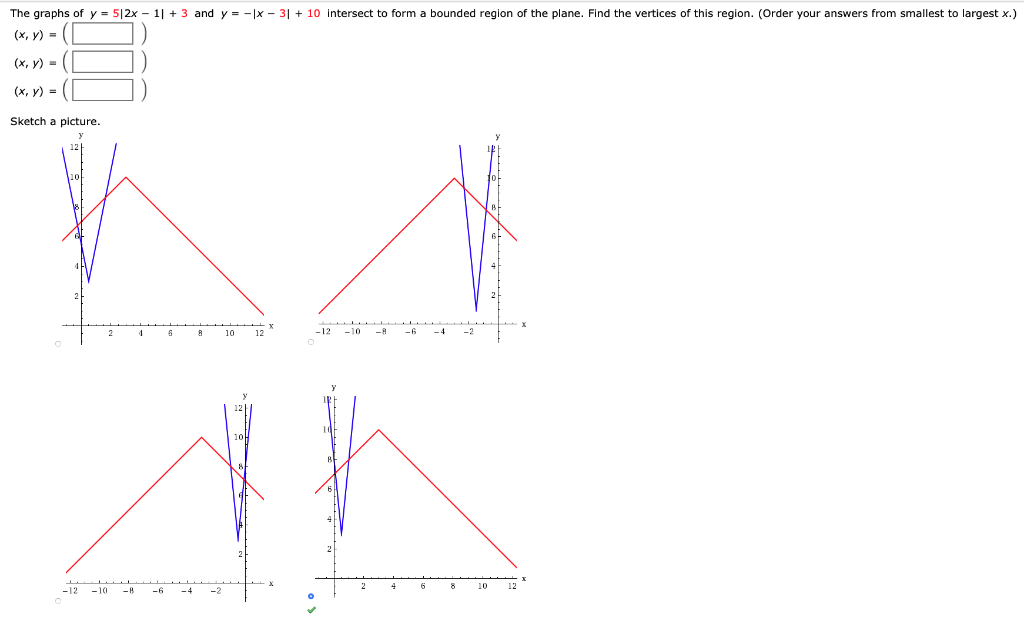 Solved The Graphs Of Y 5 2x 11 3 And Y x 3 10 Chegg