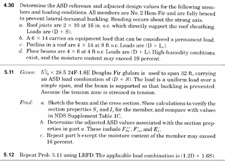 [Solved]: 4.30 Determine the ASD reference and adjusted de