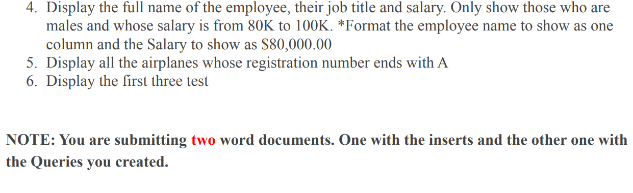 Solved NEED HELP MAKING THESE 3 QUERIES ON MYSQL COMMAND | Chegg.com