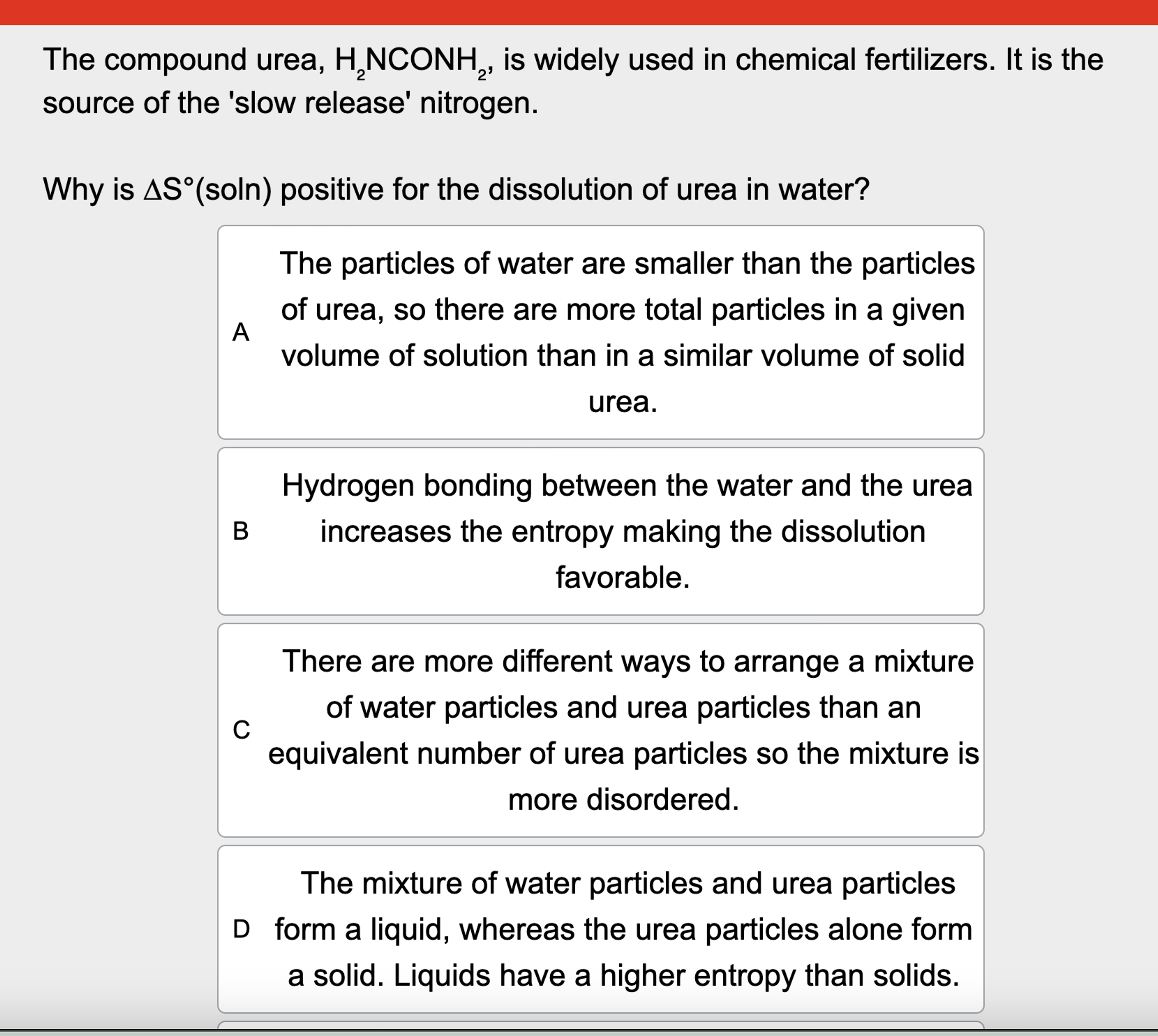 Solved The compound urea, H2NCONH2, ﻿is widely used in | Chegg.com