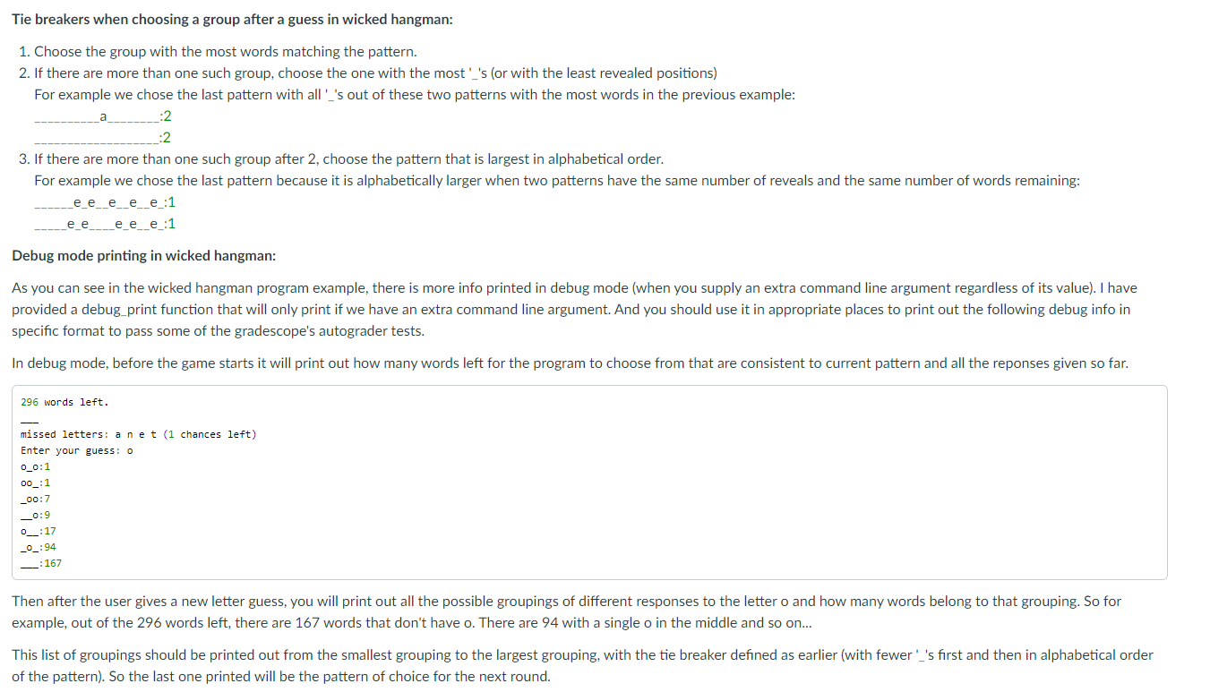 Solved In this exercise you will implement the Hangman Game. | Chegg.com