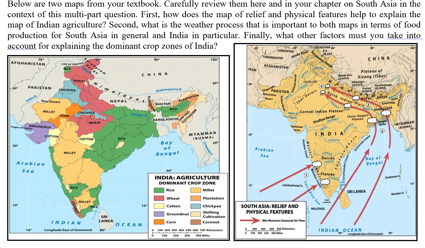 Indian Agriculture Map