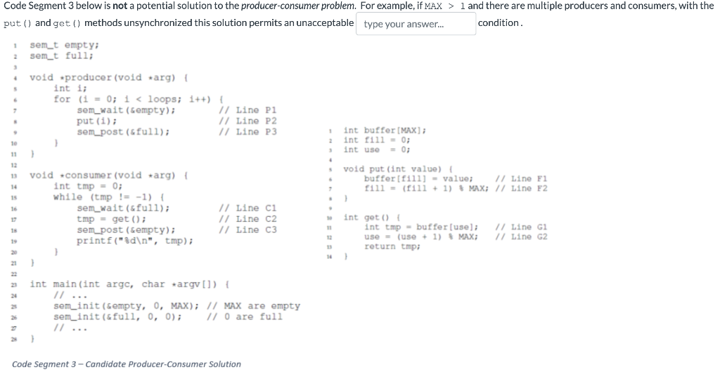 Solved code Segment 3 below is not a potential solution to | Chegg.com