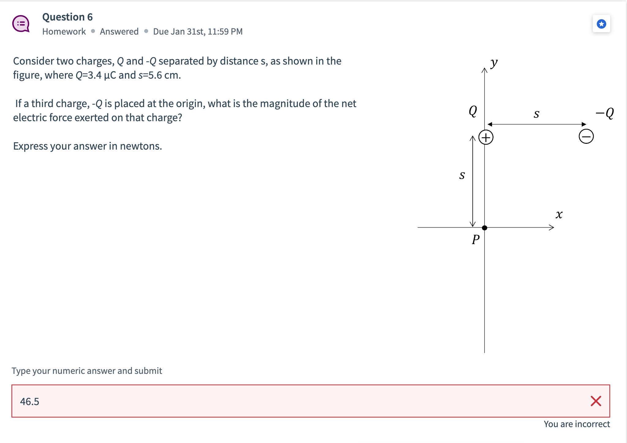 Solved Question 6 ﻿Homework * ﻿Answered * ﻿Due Jan | Chegg.com