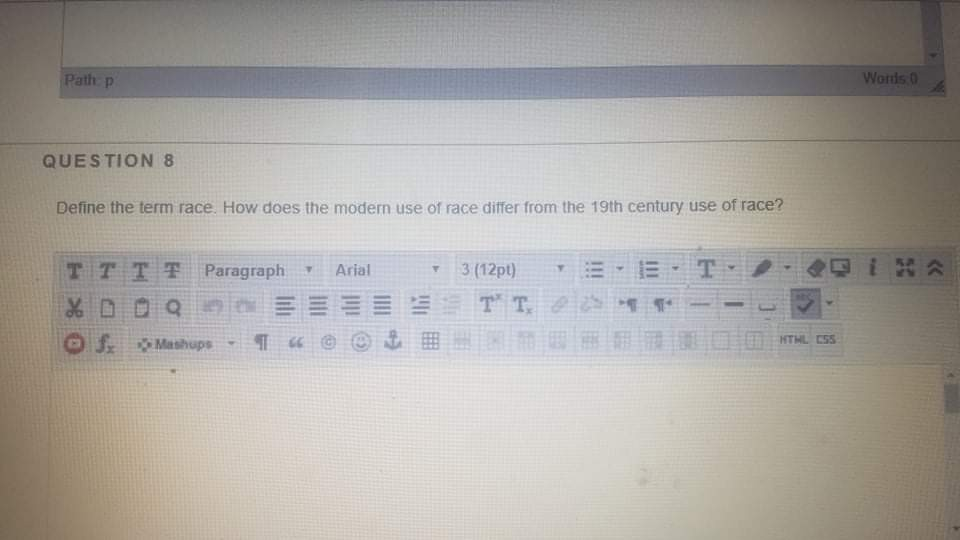 Solved ath Words 0 QUESTION 13 How did the adoption of a | Chegg.com
