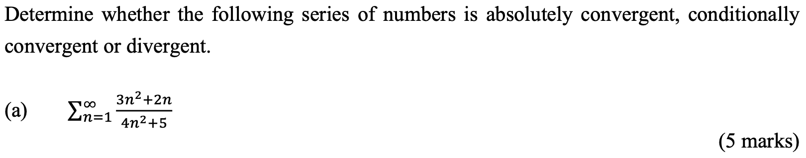 Solved Show me ﻿the steps to ﻿solveDetermine whether the | Chegg.com