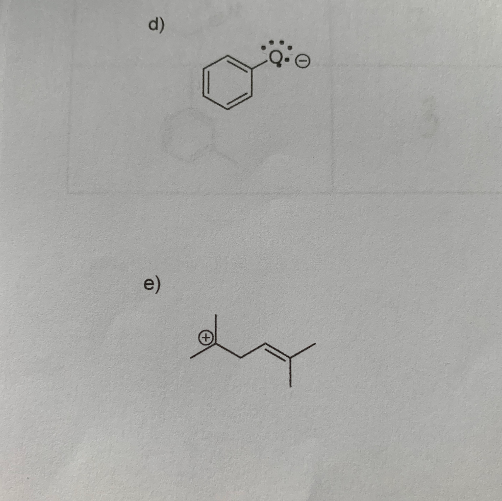 Solved Draw all the major resonance structures for the | Chegg.com