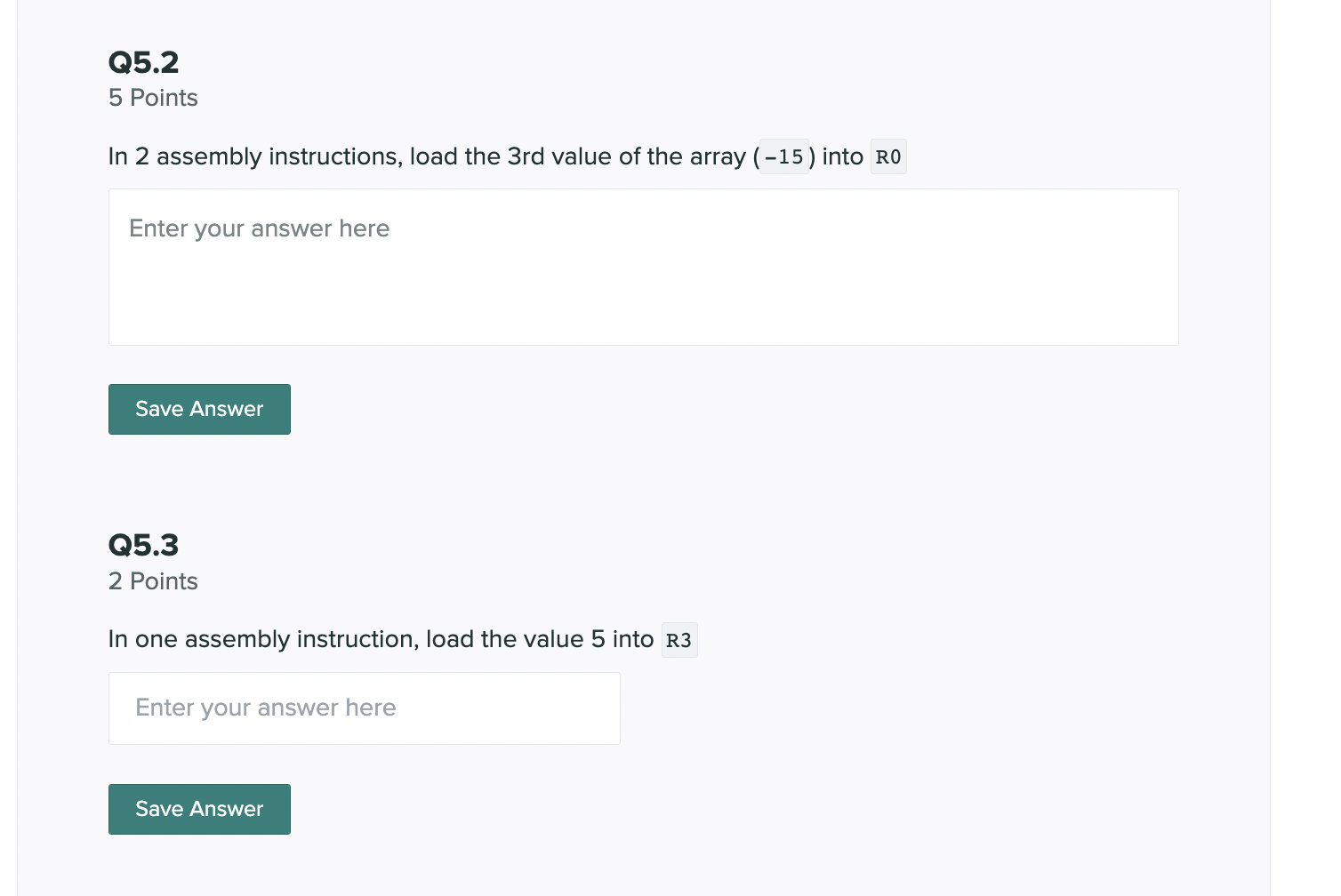 Solved Q5 LC-3 Assembly - Coding 2 22 Points Given the | Chegg.com