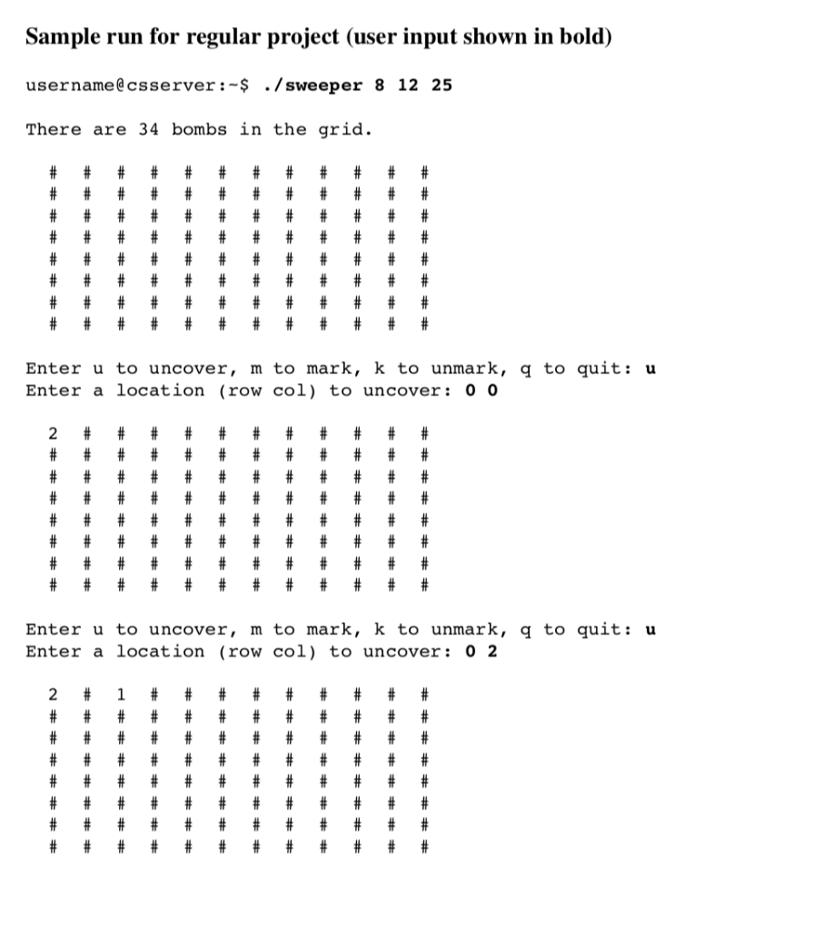 Minesweeper is game with a two-dimensional grid | Chegg.com